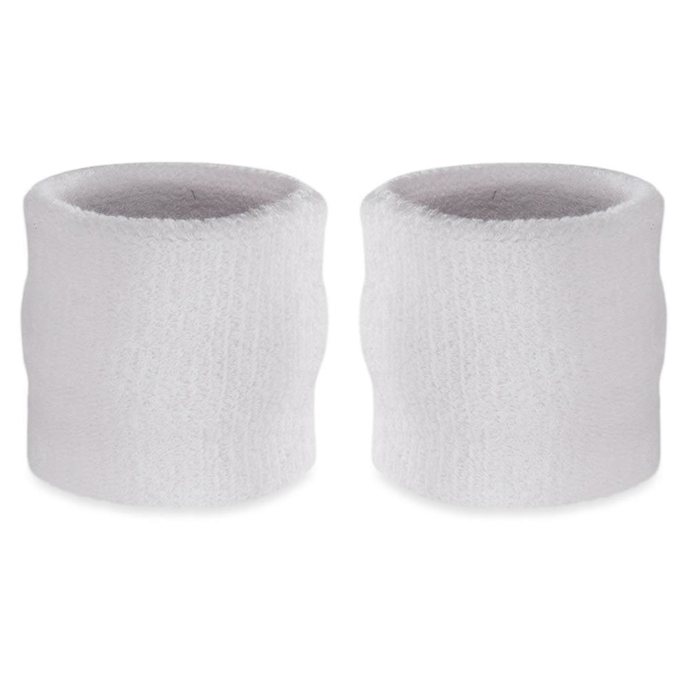 Suddora Wrist Sweatbands - Athletic Cotton Terry Cloth Wristband Pair ...