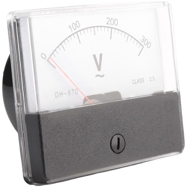 Rectangle AC 0-300V Gauge Analog Voltage Panel Meter Voltmeter DH670 ...