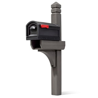 Simplay3 Dig-Free Easy Up Classic Mailbox and Post Combination, Black ...
