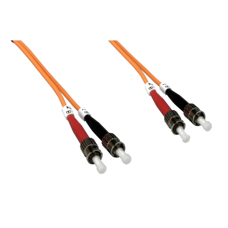 Cable Central LLC (10 Pack) ST/ST OM2 Multimode Duplex Fiber Optic ...