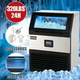 Zimtown 120lbs/24H Commercial Stainless Steel Freestanding Ice Maker ...