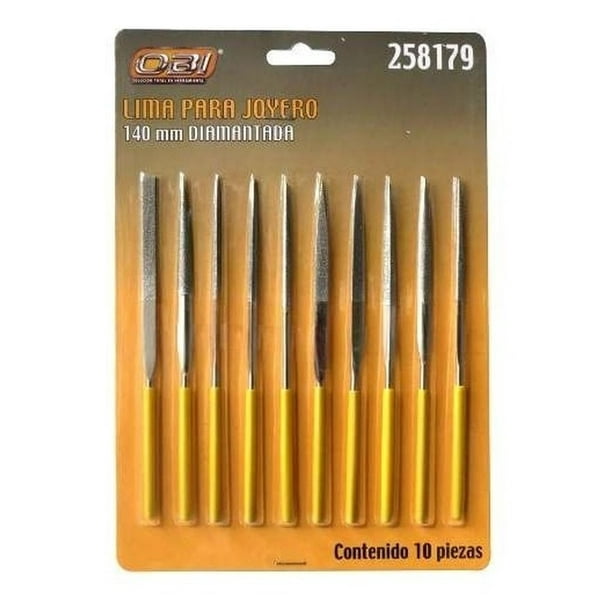 Lima Para Joyero Juego 10 Piezas 140 Mm Diamantadas Obi OBI 258179 | Walmart en línea