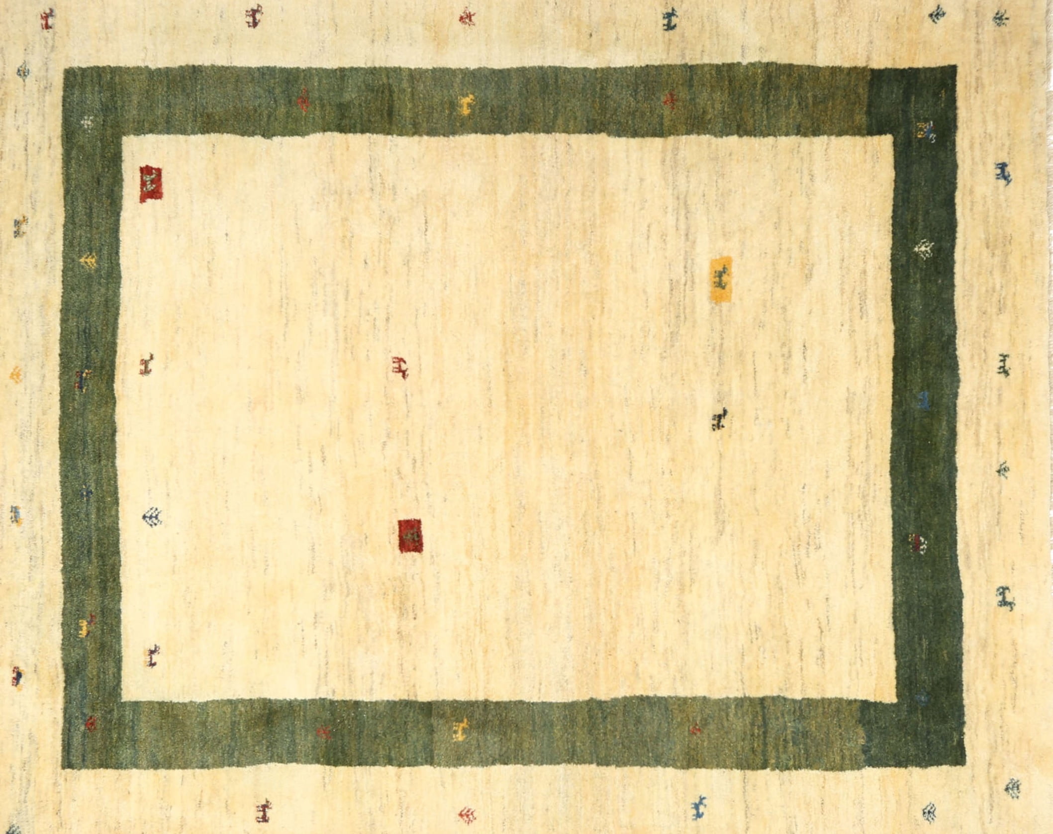 Ahgly Company Indoor Rectangle Contemporary Copper Green Solid Area ...