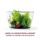 Valore Large Salad Spinner with Serving Bowl and Lid - Effortless ...