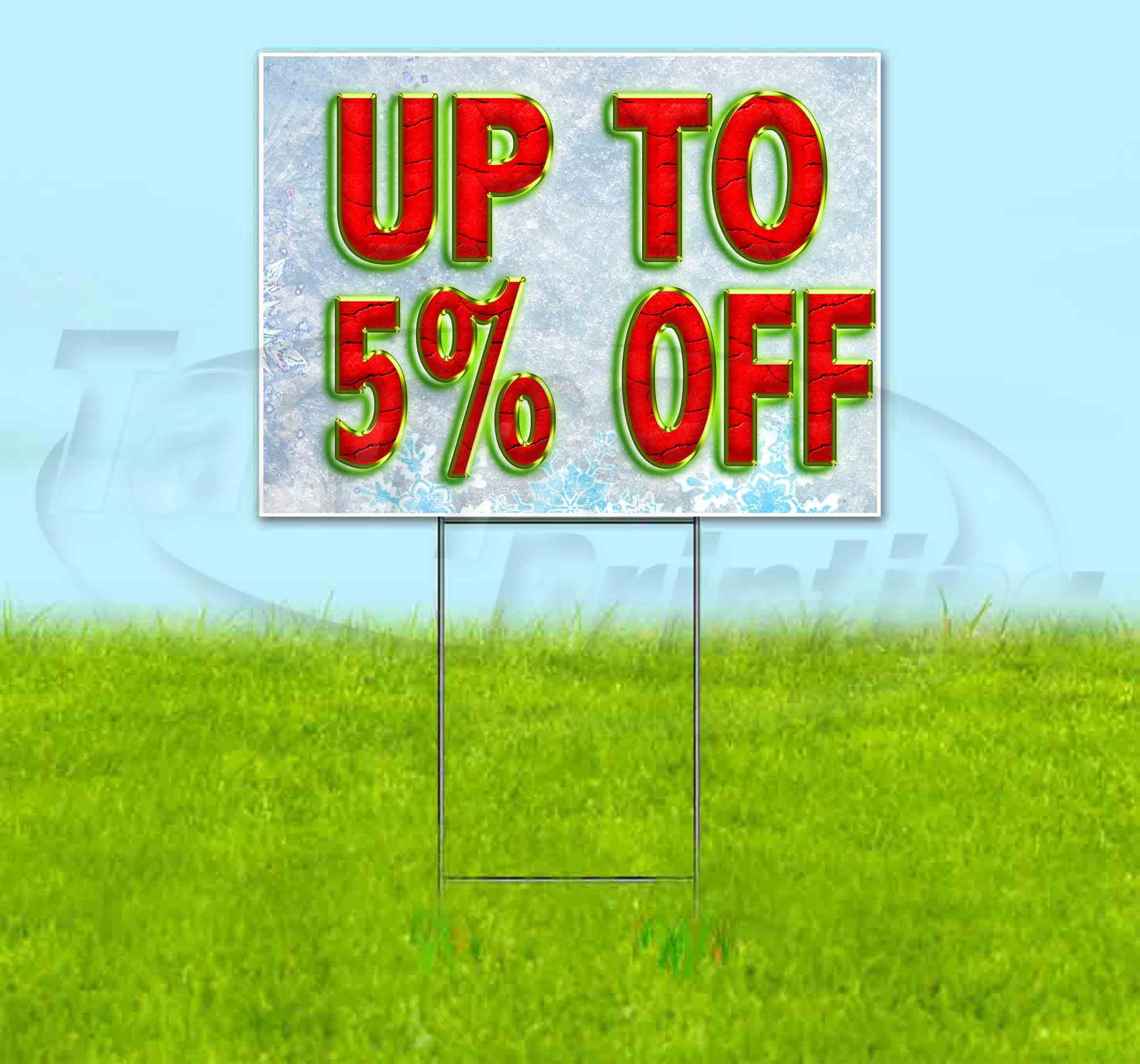 Up To 5% Off (18" x 24") Yard Sign, Includes Metal Step Stake - Walmart.com