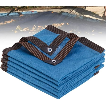 Rectangular Pool Cover for Above Ground Pools with Rope Shade Sail with ...