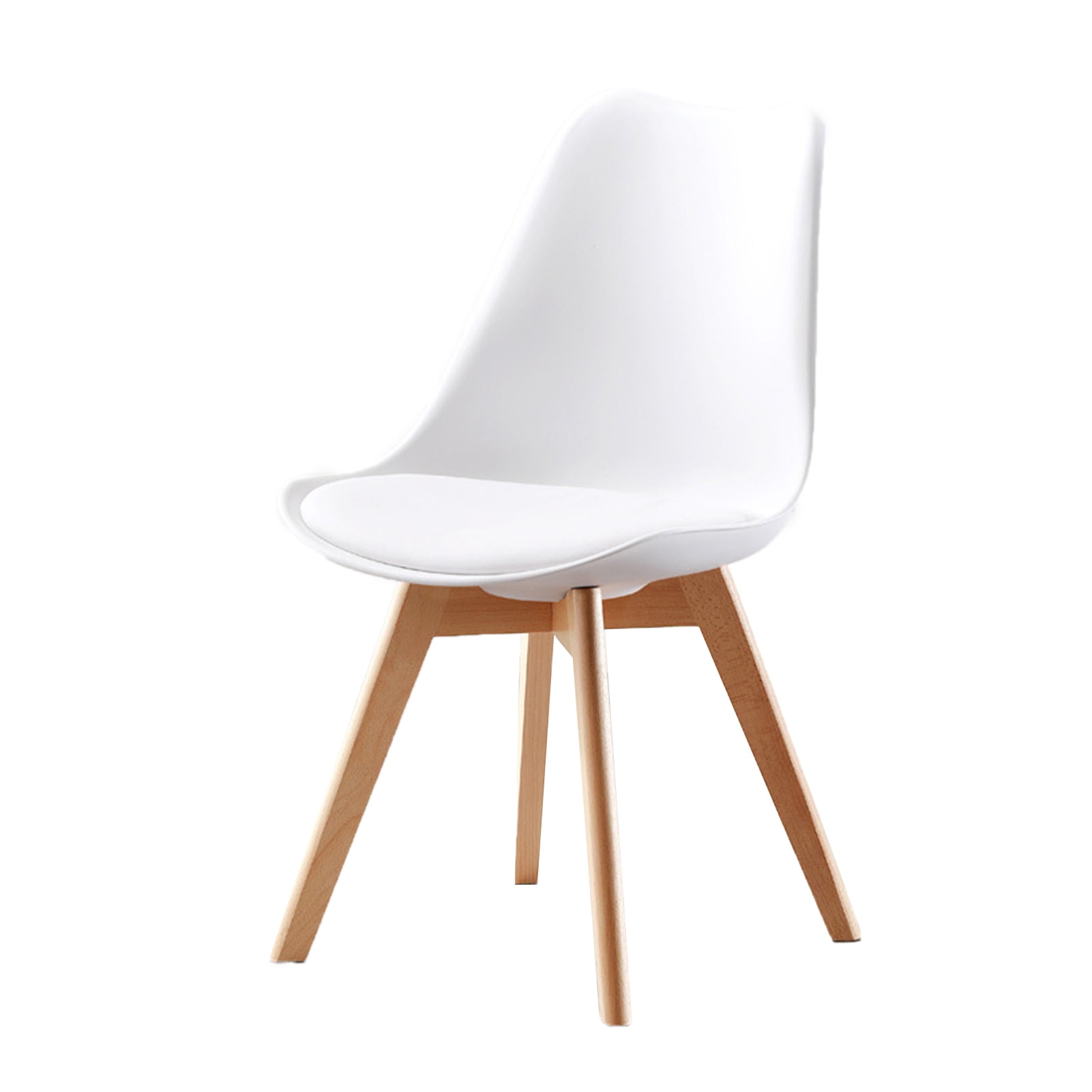 Shell Chair With Wood Legs Modern Dining Shell Chair 1Pc Modern Shell ...