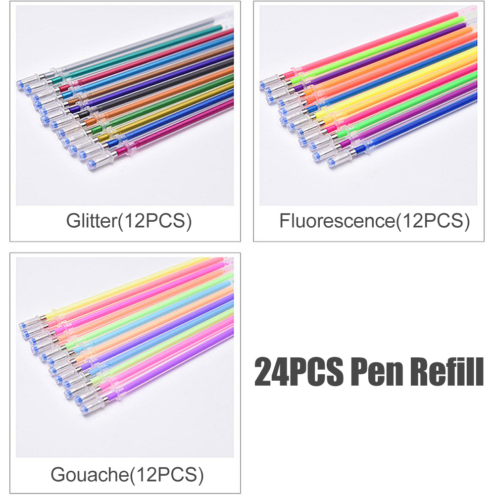 36/48 color flash pen refill color neutral refill candies color ...