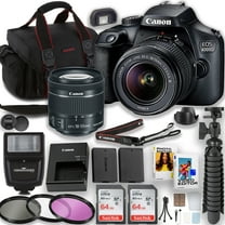 Canon EOS 4000D DSLR Camera Body Kit with 18-55mm Zoom Lens, 64GB ...