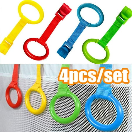 Neinkie 4Pcs Baby Stand Up Walker Tool Baby Play Gym Baby Crib Pull ...