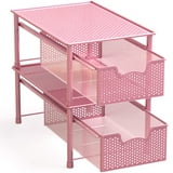 Simple Houseware Stackable Cabinet Basket Drawer Organizer, Pink ...