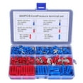 300Pcs Crimp Connectors Male and Female Spades Connector Crimp ...