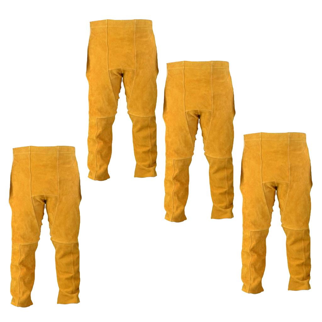 4 Pieces Welding Trousers Soldering Protective Clothing Thick Welding ...