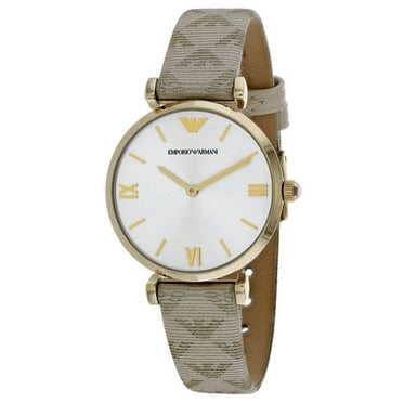 Emporio Armani Women's Retro Quartz Watch, Two-Tone Stainless Steel ...