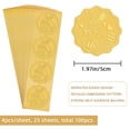 25sheets Plastic Self Adhesive Gold Foil Embossed Stickers Medal ...