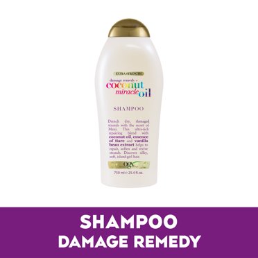 OGX Extra Strength Damage Remedy Repairing Daily Shampoo with Coconut ...