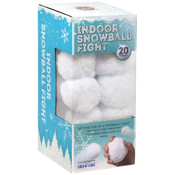 Snowtime Anytime! Indoor Snowball Fight (20 Snowballs) - Walmart.com