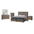 Brantford 5-piece Queen Storage Bedroom Set with Dresser, Mirror, and ...