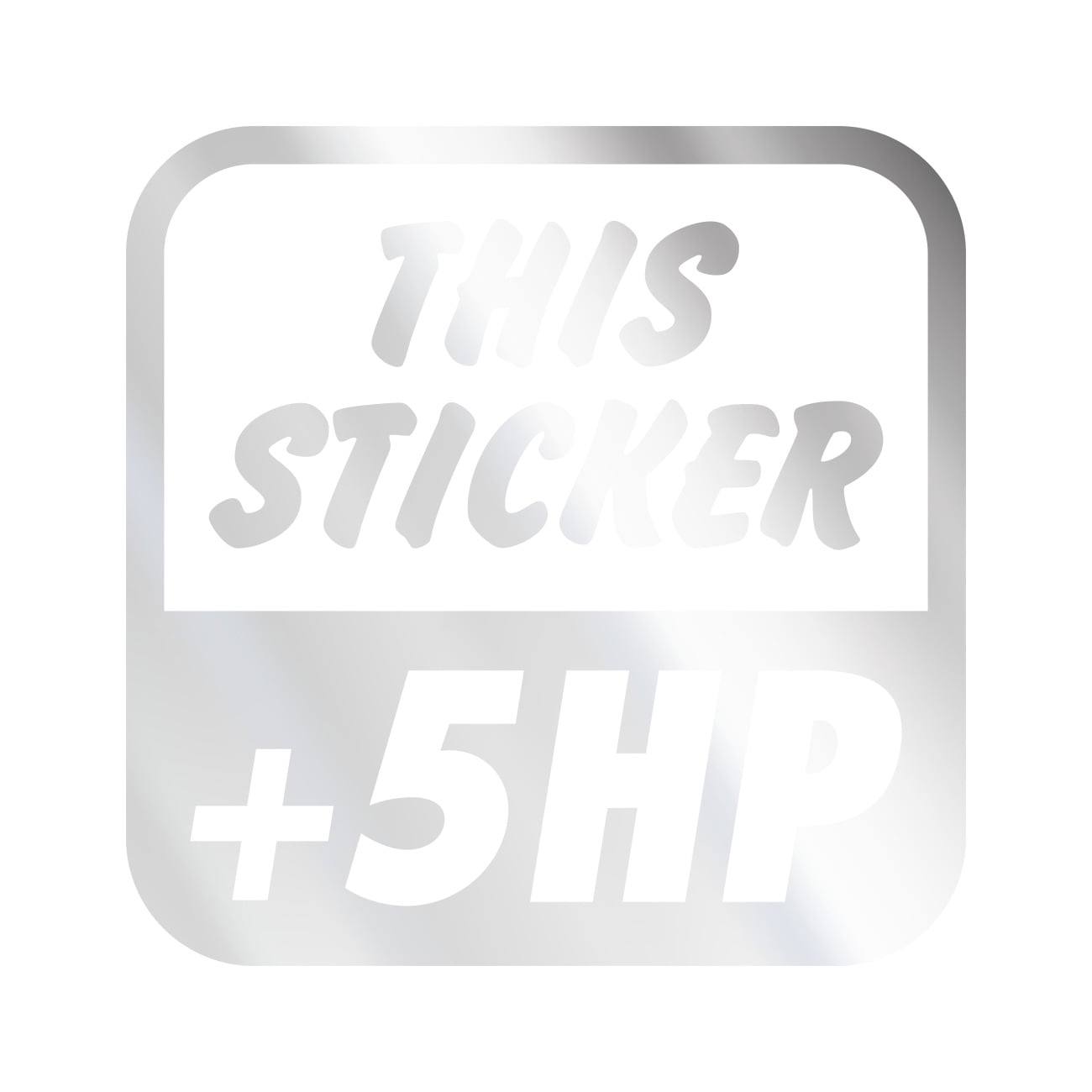 This Sticker +5 HP Sticker Decal Die Cut - Self Adhesive Vinyl ...