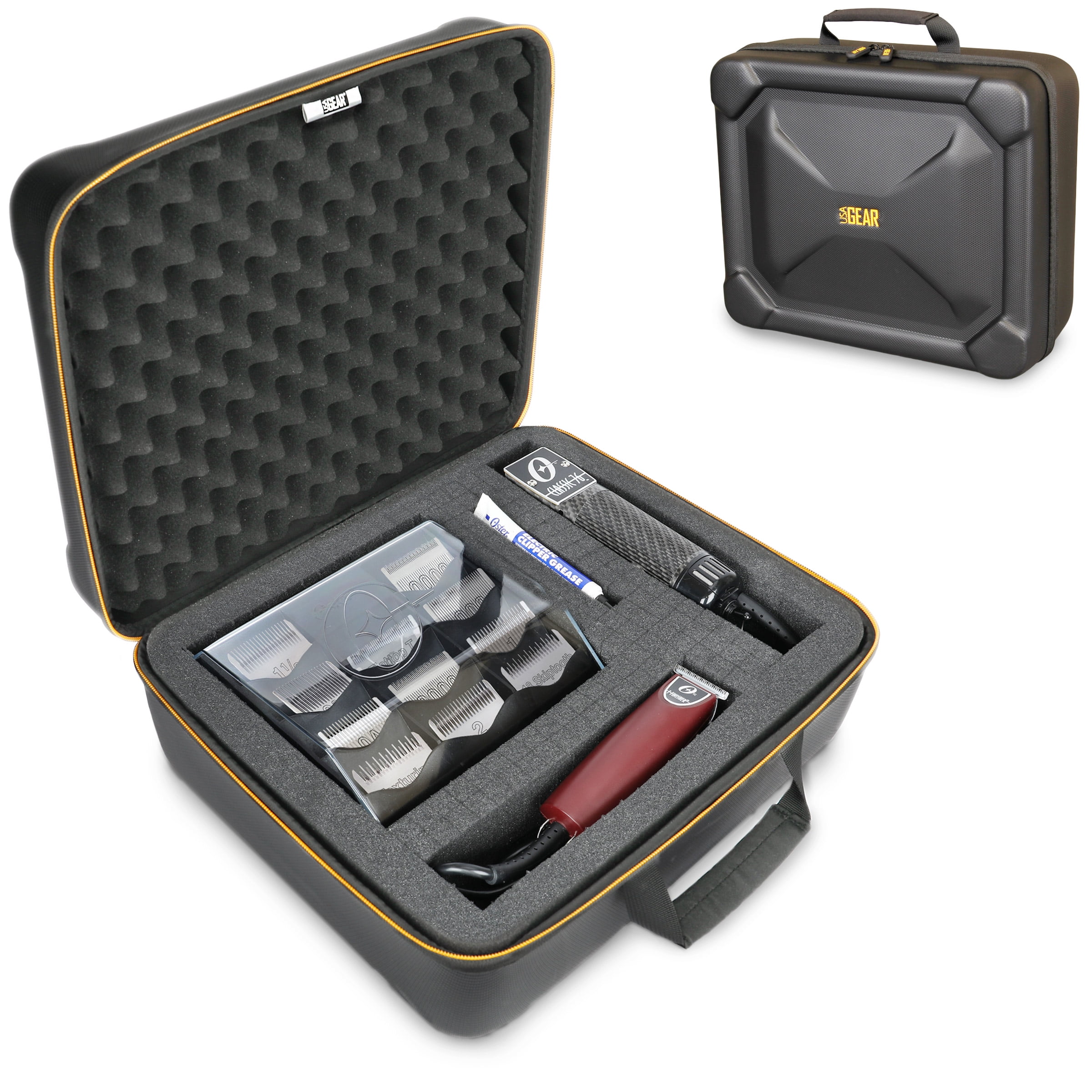 USA GEAR Barber Case - Barber Clipper Case Compatible with Oster ...