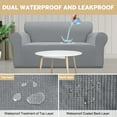 Sanmadrola 100% Waterproof Sofa Cover Non Slip Couch Cover Stretch ...