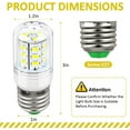 KEI D34L 3.5W LED Refrigerator Bulb, Replacement for Brands, 110V-240V ...