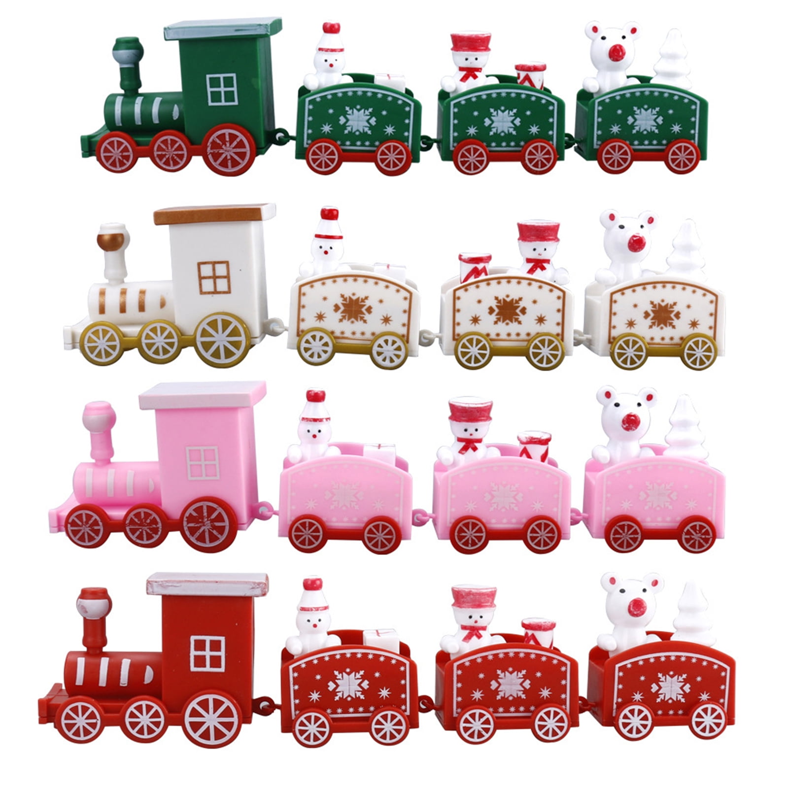 Walbest Christmas Mini Train Ornament, Adorable Sturdy Smooth Surface ...