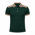 Antinious Men Patchwork Collar Short Sleeve Loose Running Trendy Casual ...