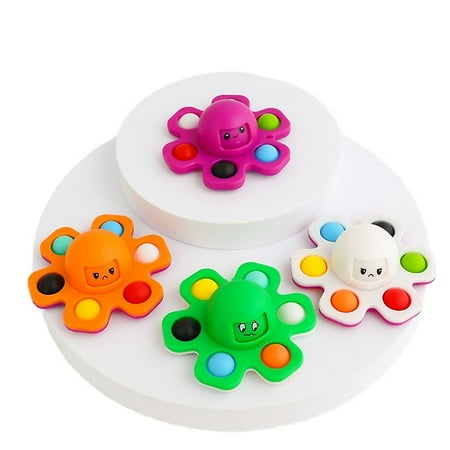 Flip Octopus Toy Anti-stress Finger Spinner_yellow_(jeepmog) | Walmart ...