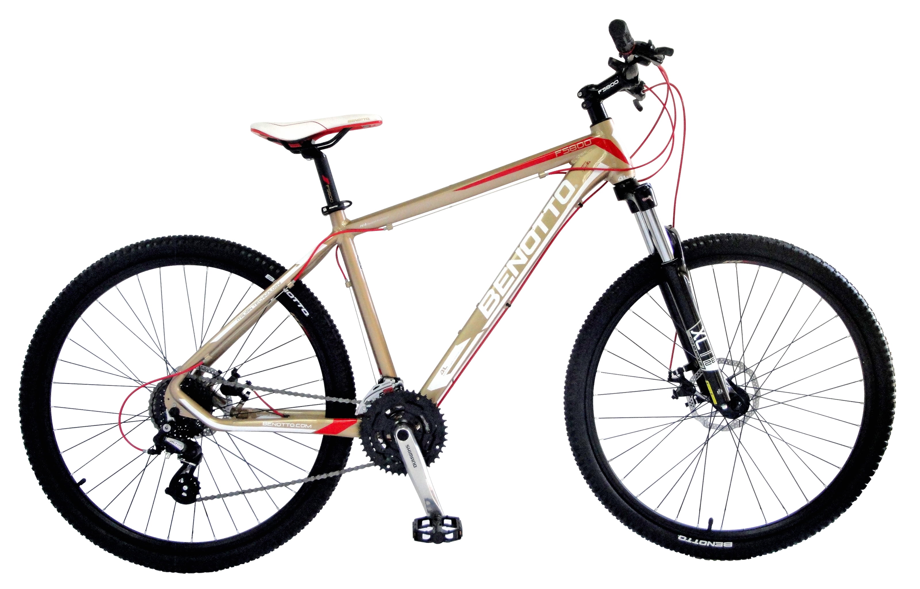Bicicleta Benotto Montaña FS-800 R27.5 Aluminio 24V. Marron Talla:SM ...