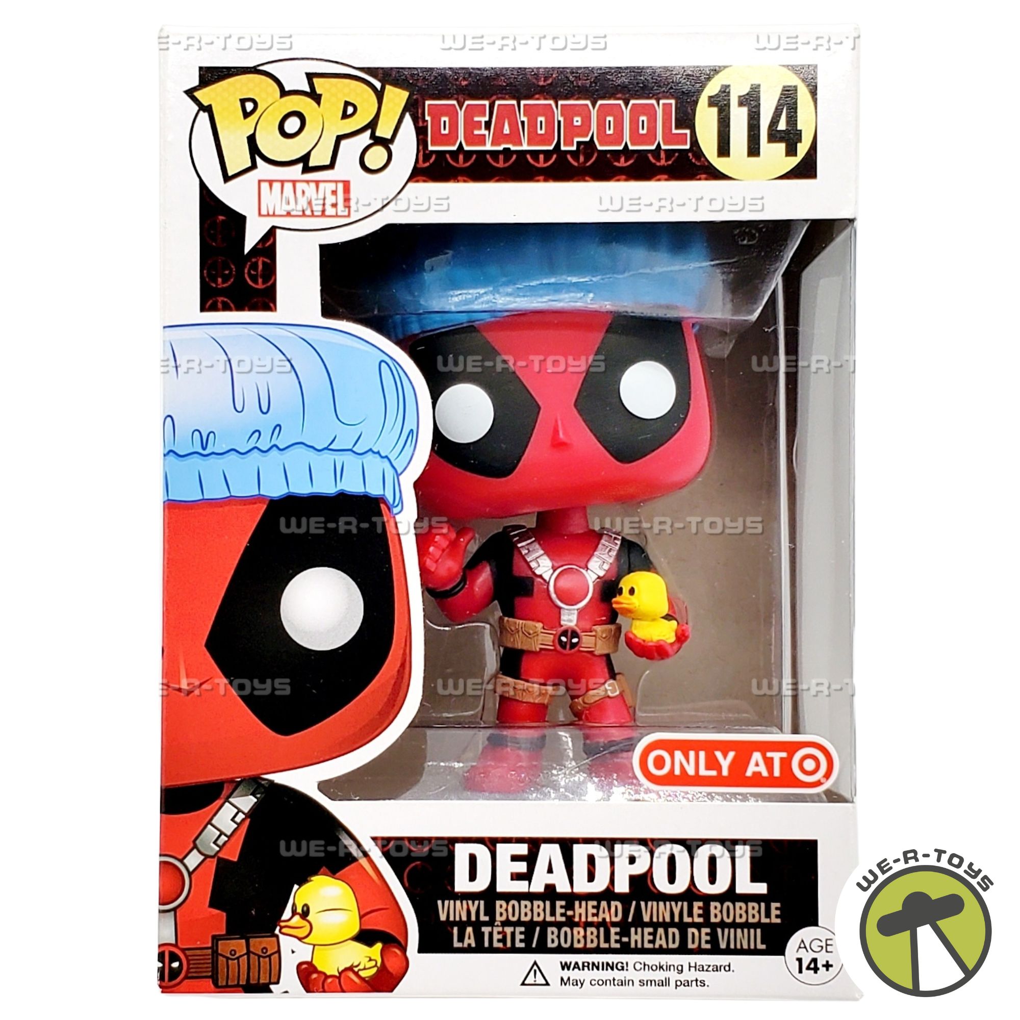 Pre-Owned Funko POP! Marvel Bath Time Deadpool Exclusive 114 Vinyl ...