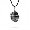 Raw Black Tourmaline Crystal Healing Pendant Necklace - Premium Carrying Pouch - Crystal Gifts ...
