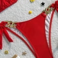 Bikini Sets for Women 2 Piece Backless Swimsuits Womens Trendy Solid ...