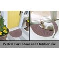 A1HC Sunburst Half -Round 24" X 36" Eco-Poly Indoor/Outdoor Mat ...