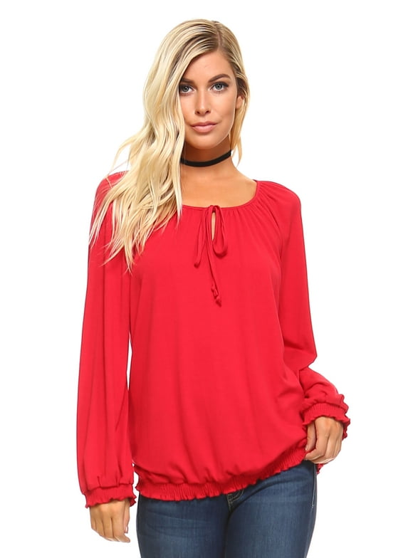 Women's Banded Bottom Tops