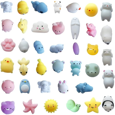 30 Pcs Mochis Squishy Toys Moji Fidget Toys,Mini Animal Squishy Toys ...