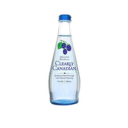 Clearly Canadian Mountain Blackberry Sparkling Water - 11 oz bottles (Pack of 12) - Walmart.com
