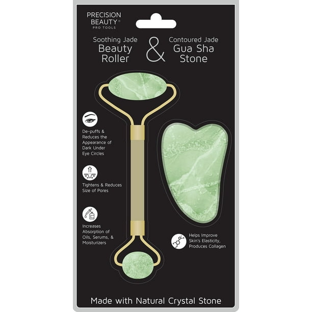 Precision Beauty Jade Roller and Gua Sha Set - Walmart.com