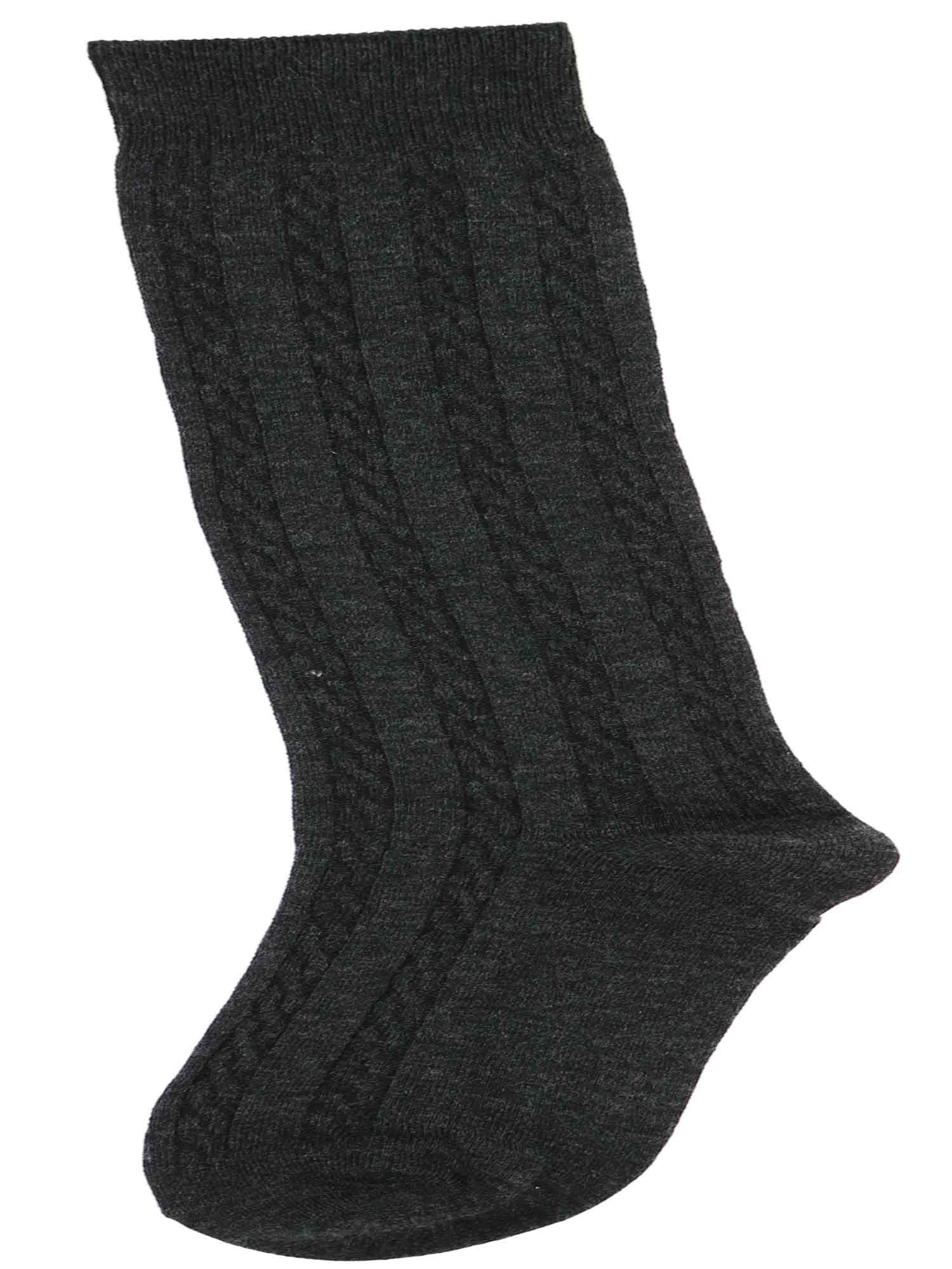 SuperPrima Women's 70% Cotton Classic Cable Knit Knee High Socks ...