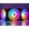 Colorful 12CM 4Pin Chassis Fan for PC Cooling Square Frame Fan High ...