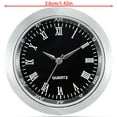 Tizuqe Sophisticated Miniature Clock Insert with Roman Numerals Round ...