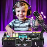 Hot Bee DJ Mixer for Kids with Microphone&Bluetooth, Light up DJ ...