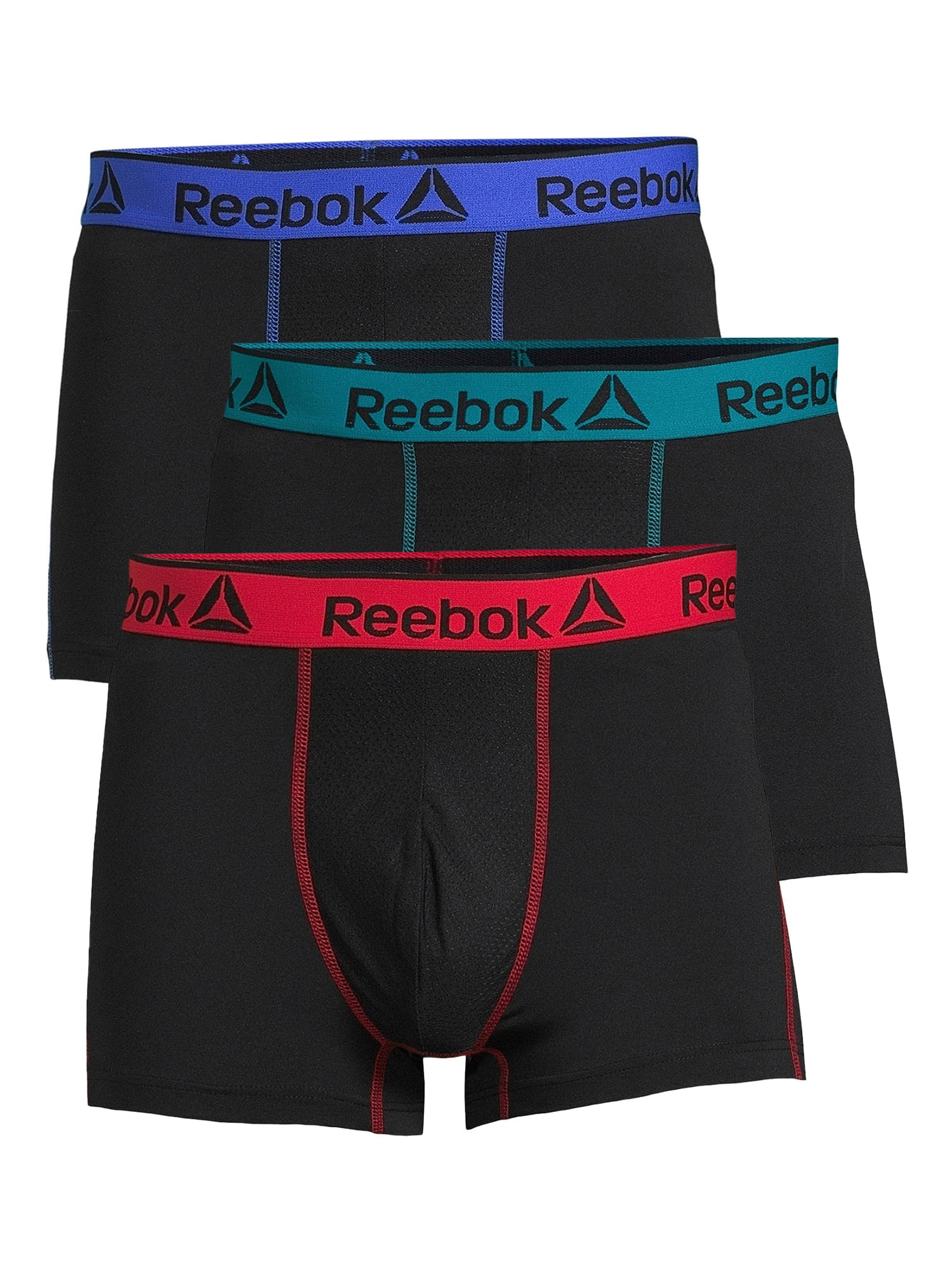 Reebok Men’s Pro Series Performance Trunk Boxer Briefs, 3-Inch, 3-Pack ...