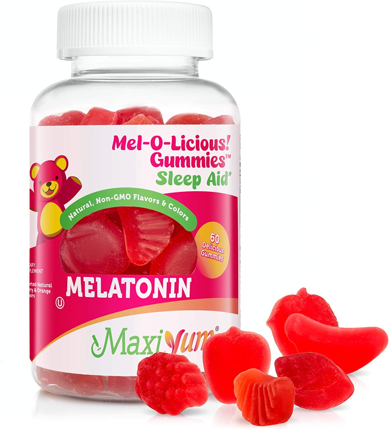 Suplemento Gomitas de Melatonina Mel-O-Licious Natural para Niños y ...