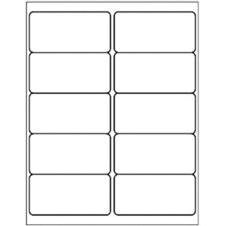 10-Up Labels 2"x4" Shipping Address Labels for Laser and Inkjet ...