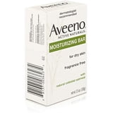 Aveeno Moisturizing Bar for Dry Skin 3.5 oz Pack with Natural Oatmeal ...