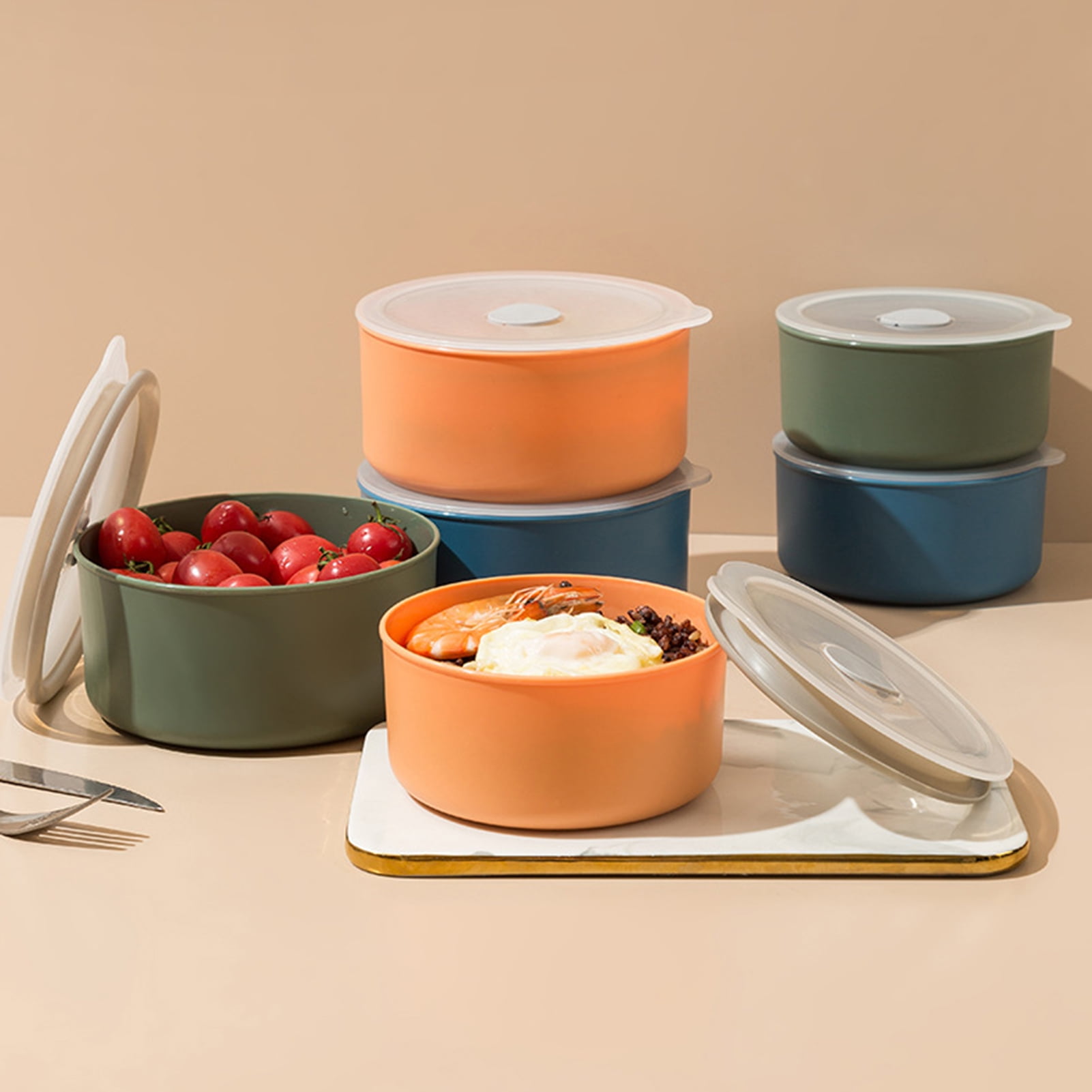 Waroomhouse Fresh-keeping Bowl Nordic Style Dust-proof PP Multi ...