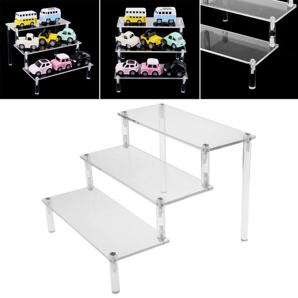 fastboy Clear Transparent Ladder Tier Acrylic Rack Countertop Risers ...