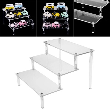 fastboy Clear Transparent Ladder Tier Acrylic Rack Countertop Risers ...