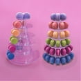 Casewin Transparent 6 Tiers Macaron Tower Stand, Stackable Cookie ...